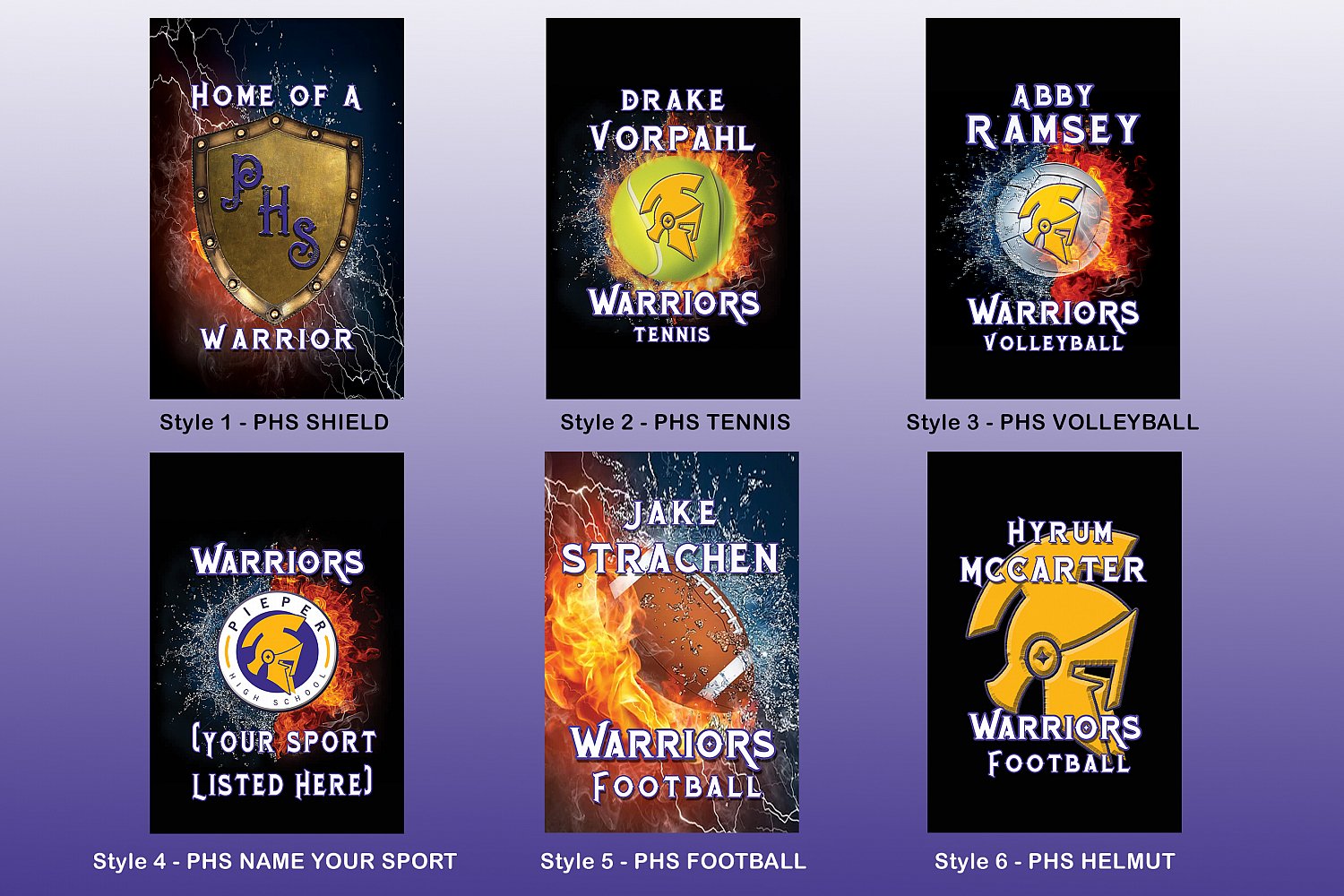 PHS GARDEN FLAG - EXAMPLE GALLERY ONLY - ONLINE ORDERING - Pieper High ...